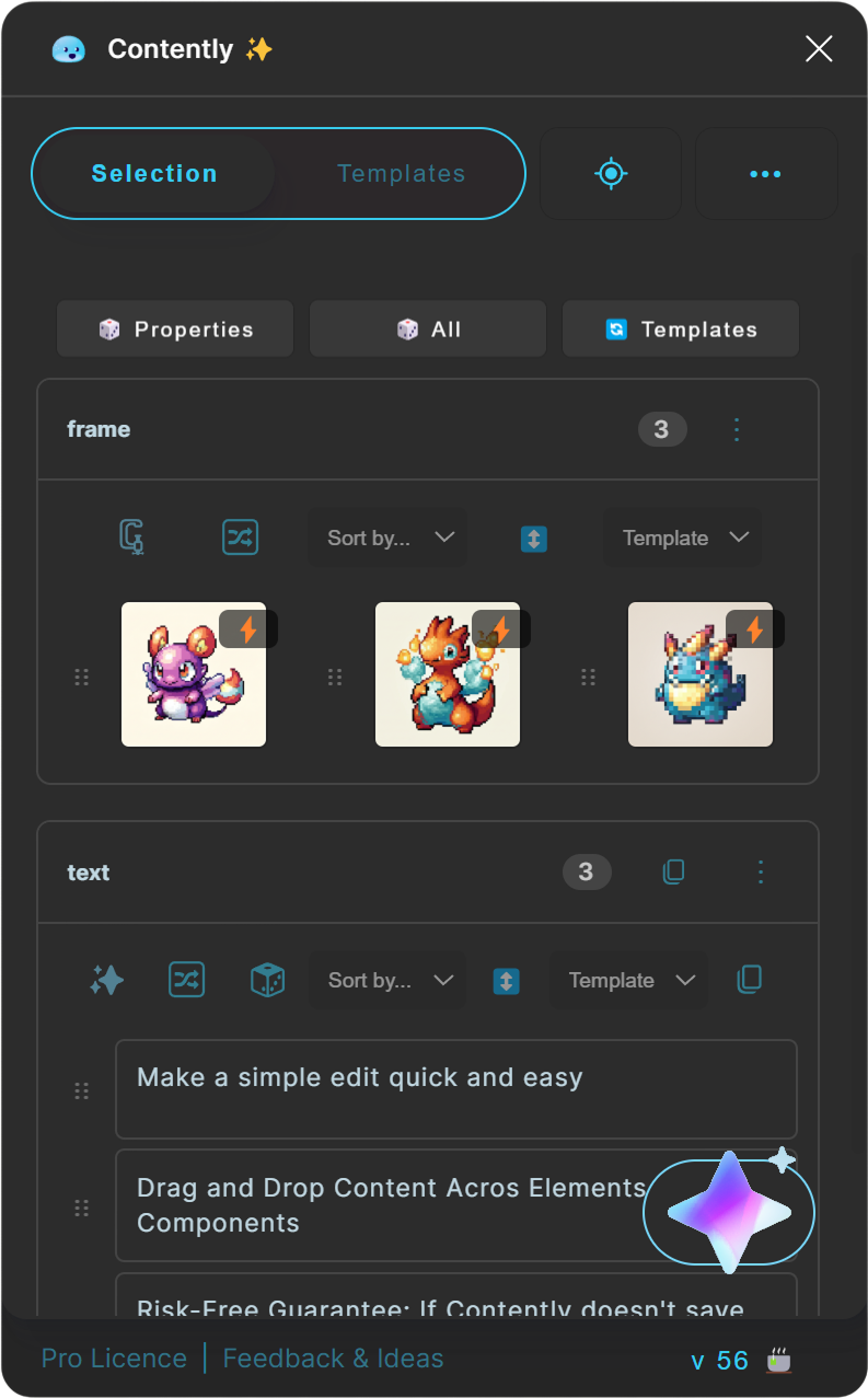 Contently - Figma Plugin by RAIKEN.io